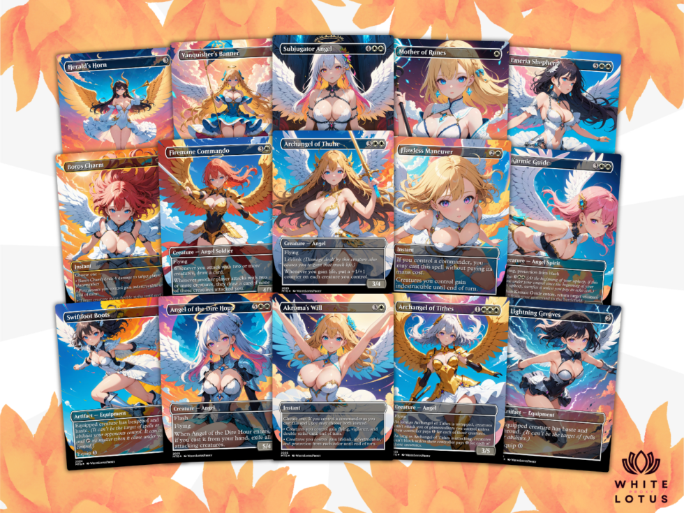 aurelia angels mtg proxy waifu commander deck